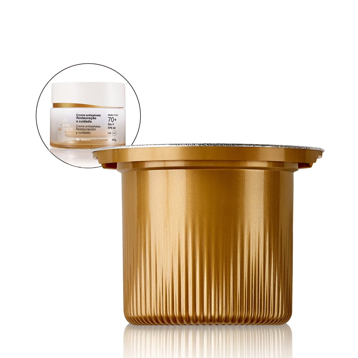 Natura - Linha Chronos - Refil Creme Antissinais Restauracao e Cuidado ...