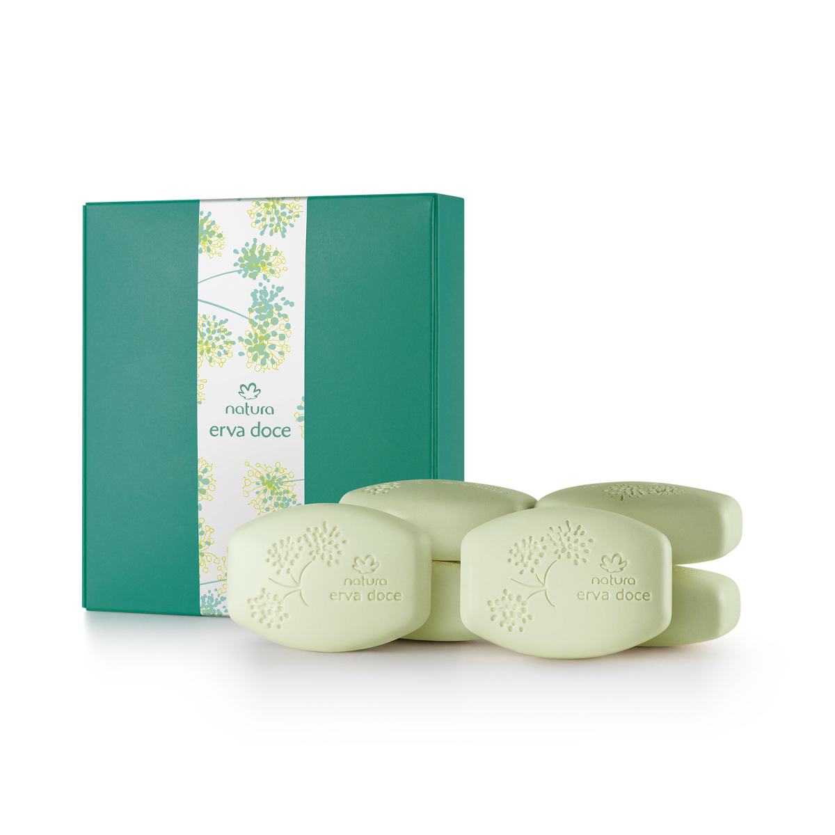 Natura - Linha Erva Doce - Kit de Sabonetes em Barra Puro Vegetal (6 x ...