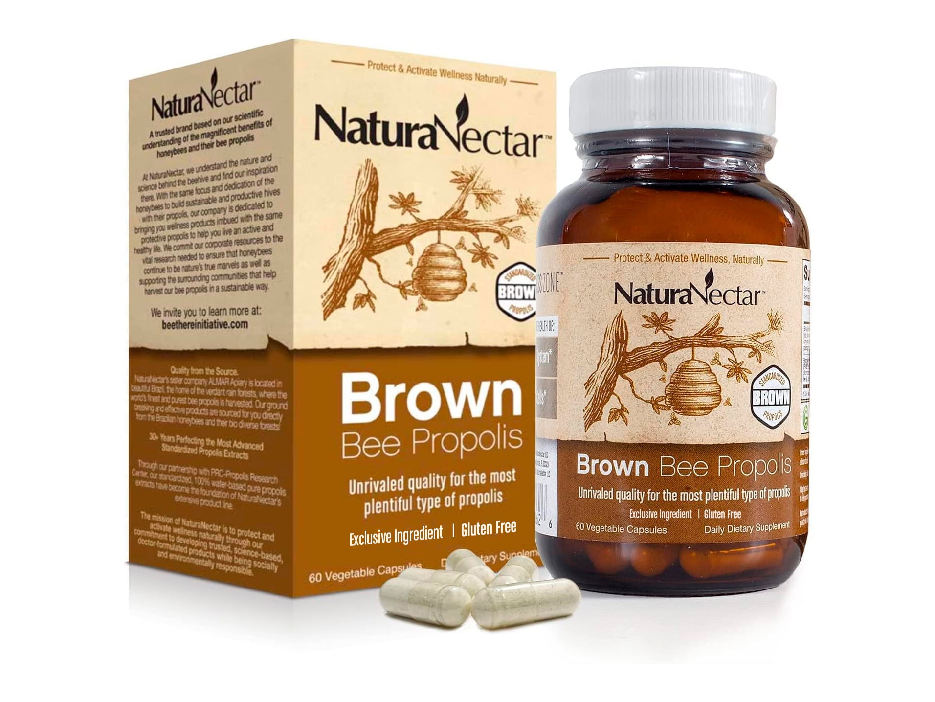 NaturaNectar Brown Propolis with with standardized 8mg/serving of ...