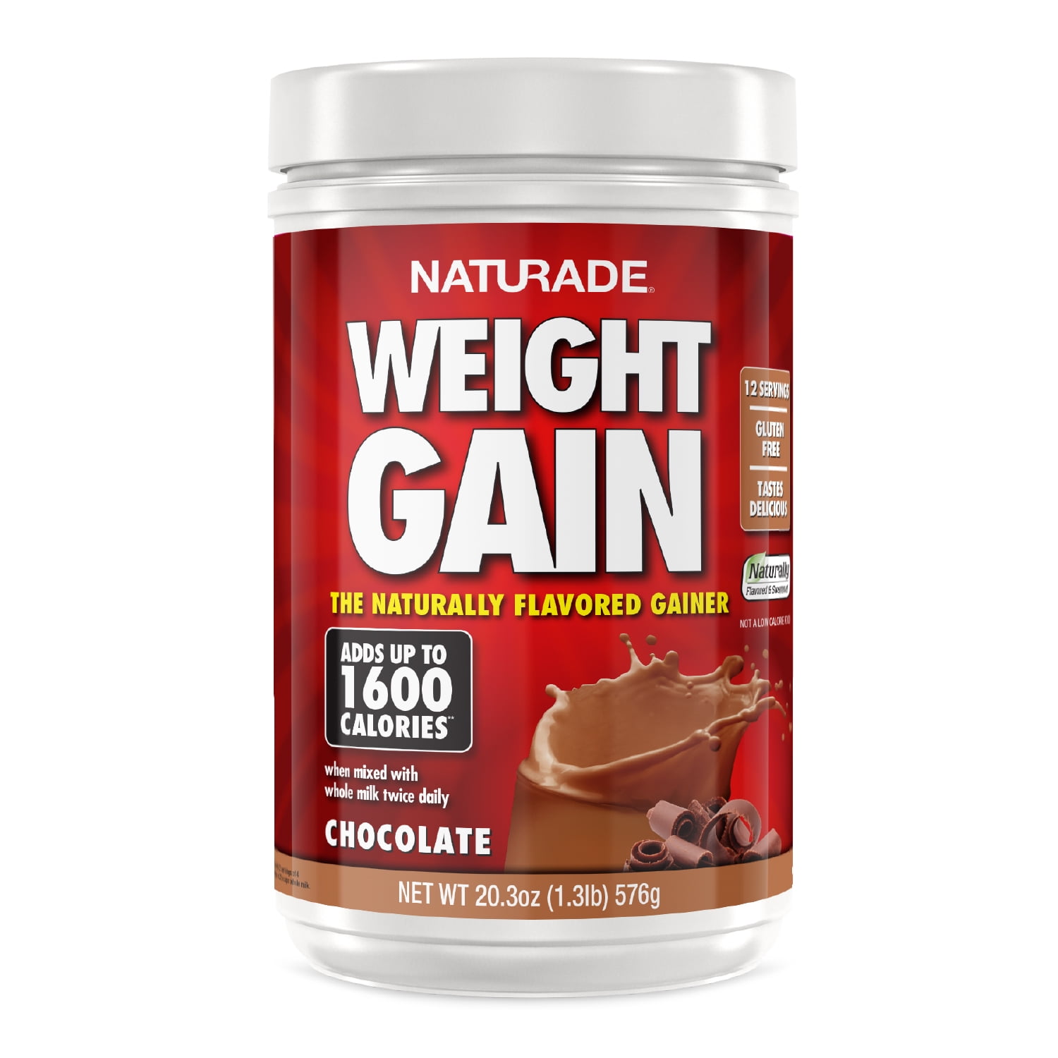 Naturade Weight Gain Mix - Gluten Free, 1600 Cal, Mass Gainer w/Protein ...