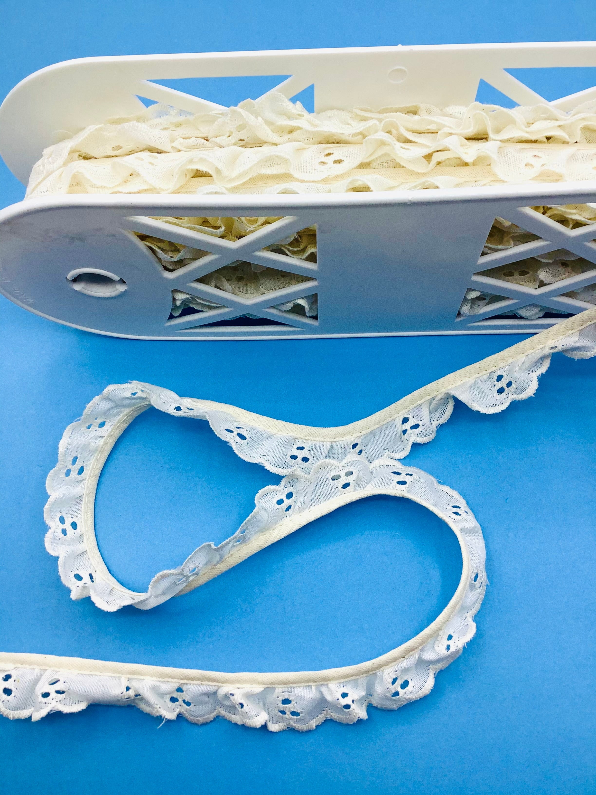 Natural 1 Inch Ruffled Fan Eyelet - Walmart.com