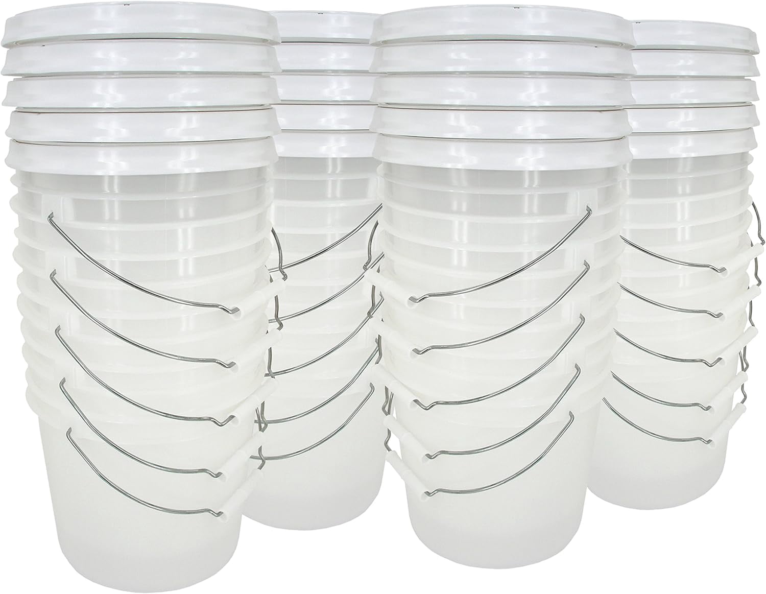 Natural 2 Gallon Bucket with Gasketed Lid (White(Gamma), 20) - Walmart.com