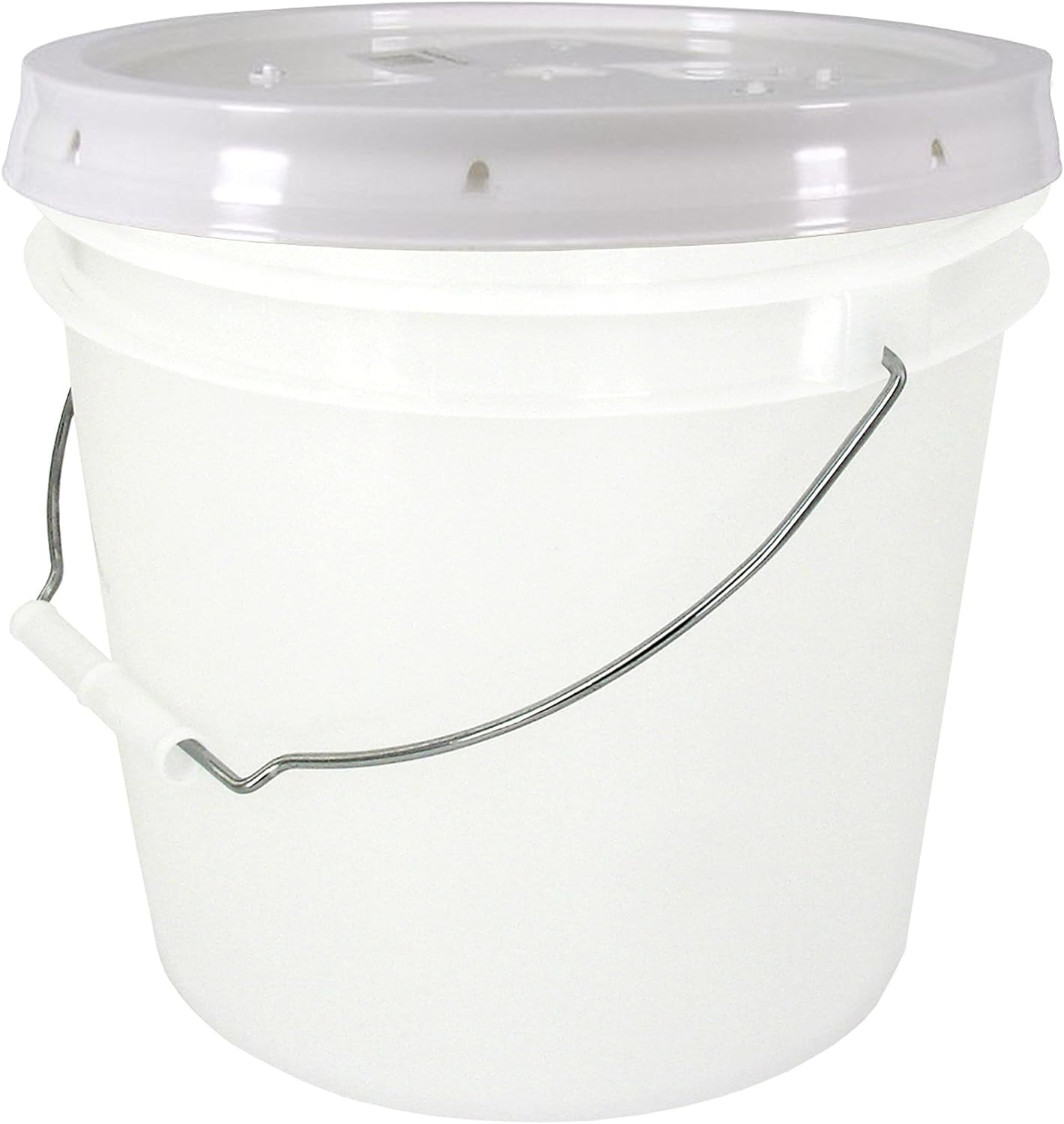 Natural 2 Gallon Bucket with Gasketed Lid (White (SNAP), 1) - Walmart.com