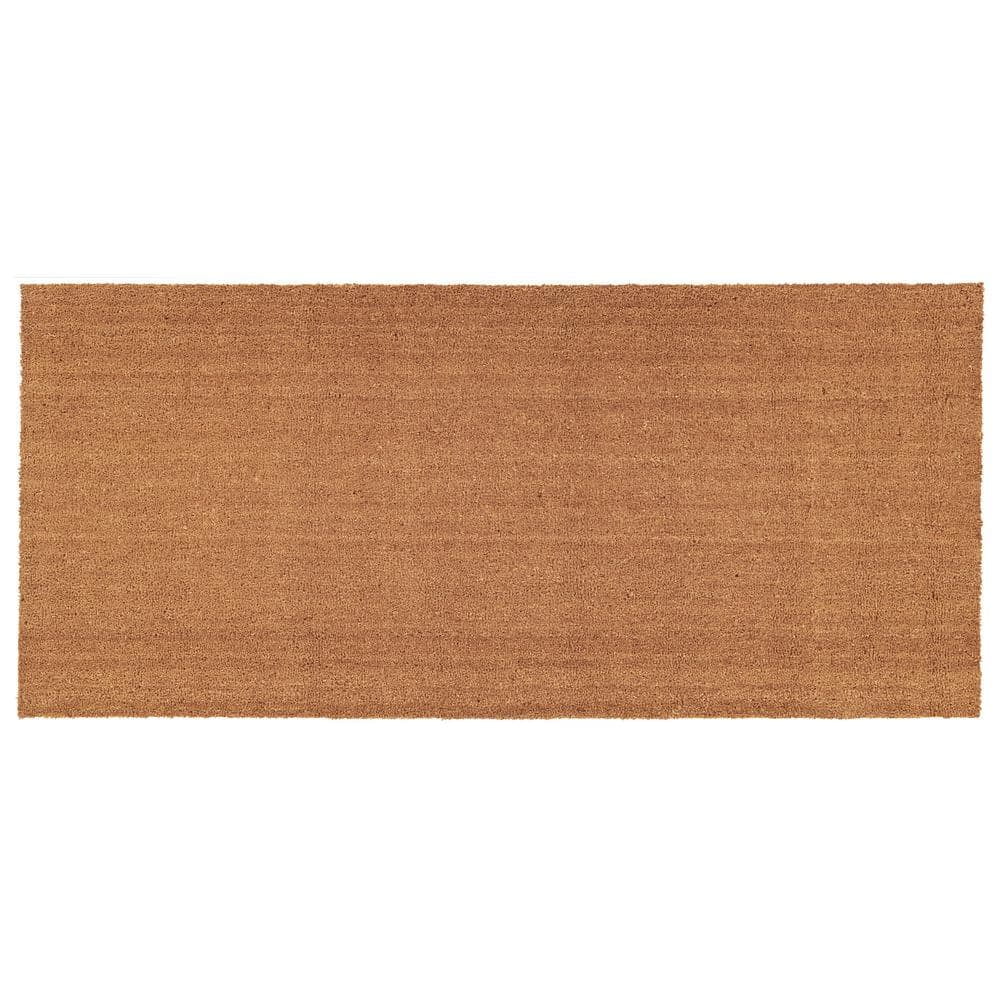 Natural 24 in. x 48 in. Coir and Vinyl Door Mat - Walmart.com