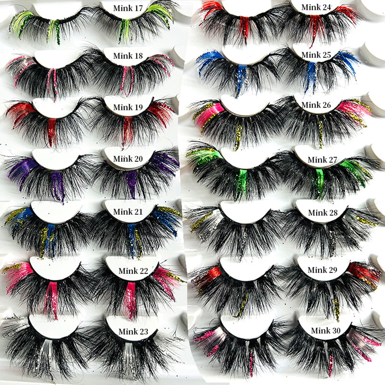 Natural 3D Effect Christmas Eyelashes Soft, Lightweight - Party Beauty ...