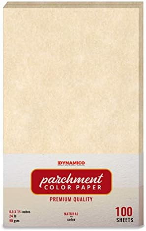Natural 8.5 x 14" Menu Size Stationery Parchment Colored Regular Papers ...