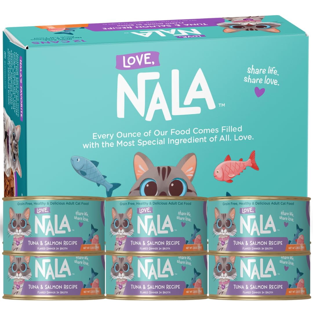 - Natural Adult Cat Wet Food - Flaked Tuna And Salmon In Broth- Grain ...