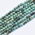 Natural African Turquoise(Jasper) Beads Strands Round 4mm Hole: 1mm ...
