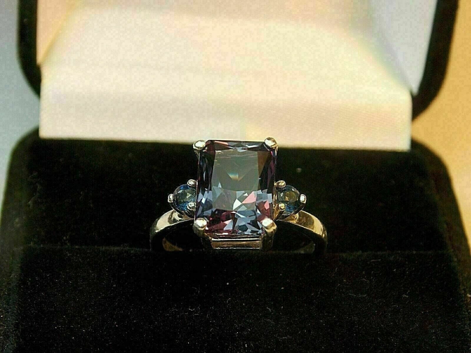 Arenagemsjewellery Handmade Natural Color Changing Alexandrite Ring 925 ...