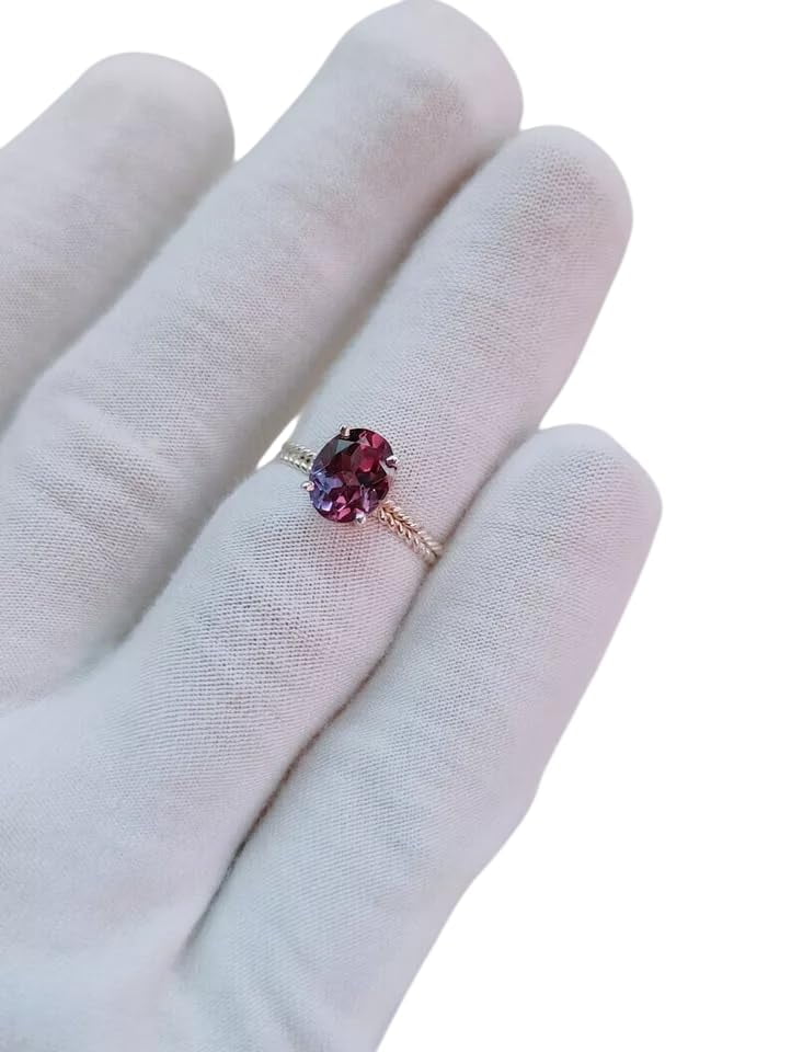 Natural Alexandrite Ring, Alexandrite Gemstone Ring, June Birthstone ...