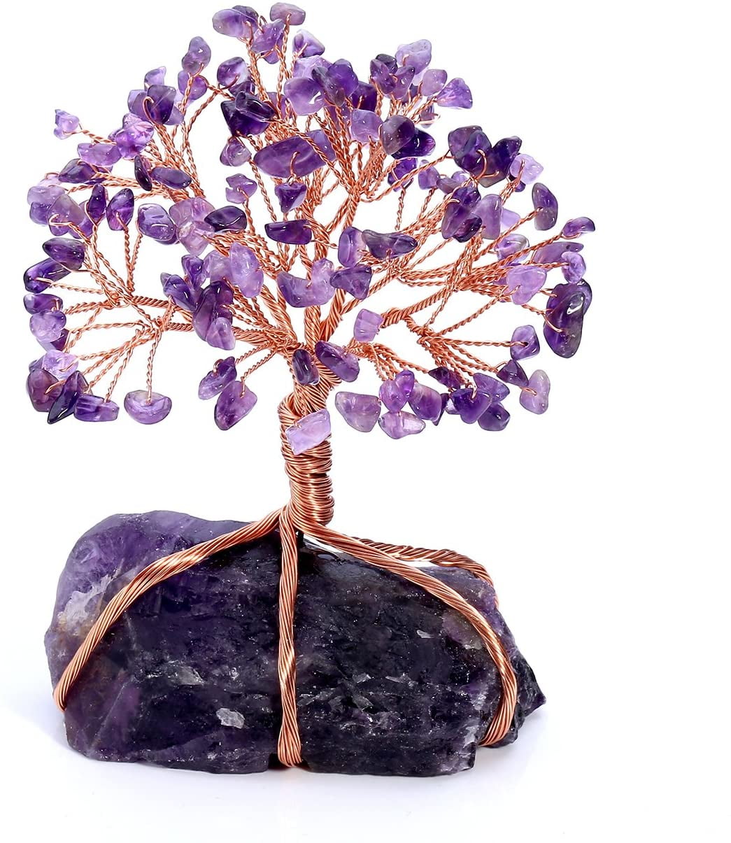 Natural Amethyst Crystal Money Tree Crystal Quartz Feng Shui Wealth ...