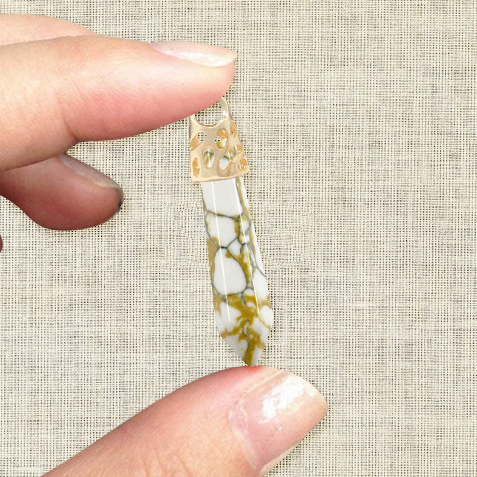 Natural Amethyst White Powder Crystal Dongling Blue Gold Tiger Eye ...