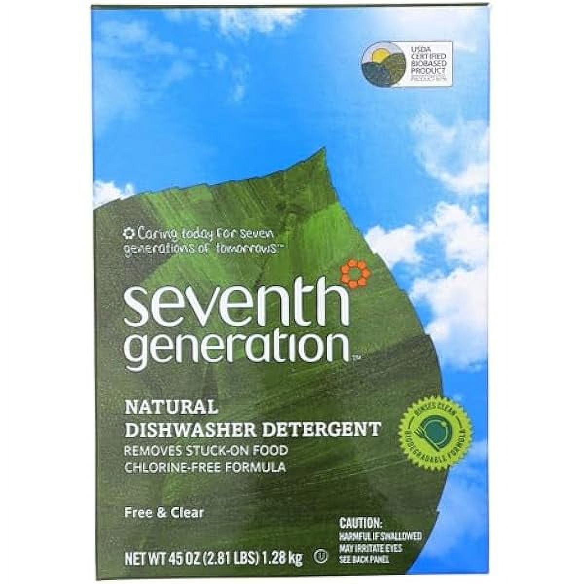 Natural Automatic Dishwasher Powder, Free & Clear, 45oz Box, 12/Carton ...