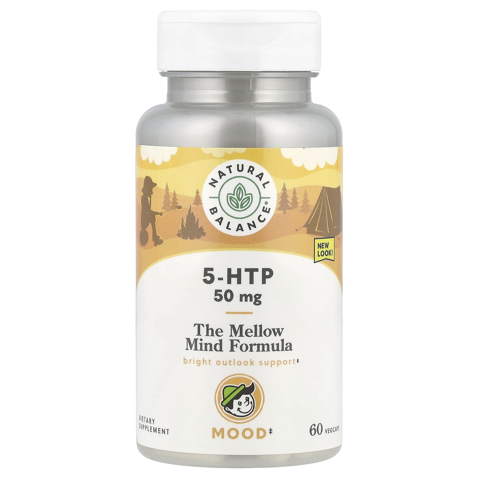 Natural Balance 5-HTP 50 mg 60 Vegetarian Capsule - Walmart.com