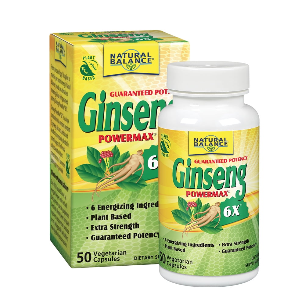 Natural Balance Ginseng PowerMax 6x | Energizing Blend with Ginseng ...