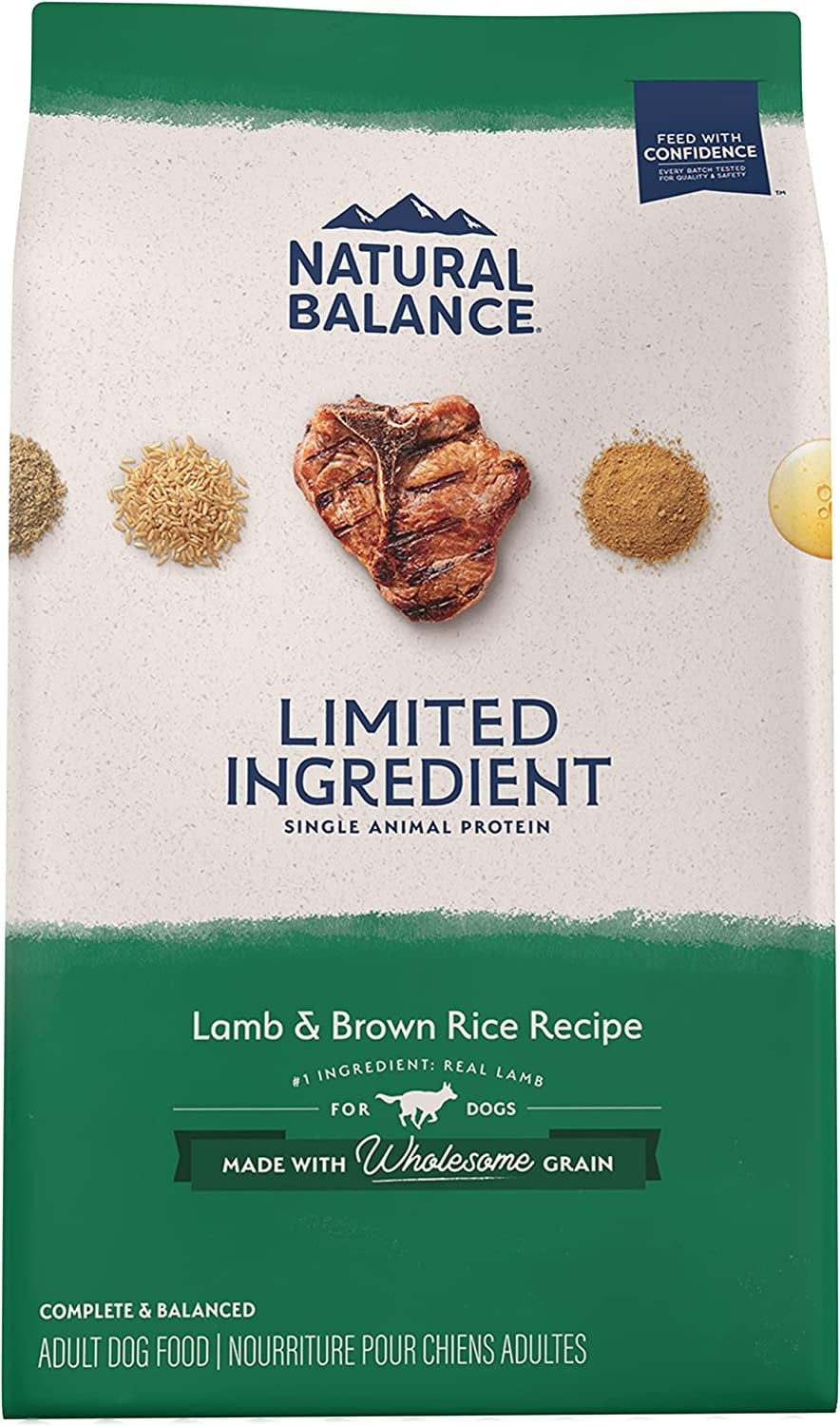 Natural Balance Limited Ingredient Lamb & Brown Rice Recipe Adult Dry ...