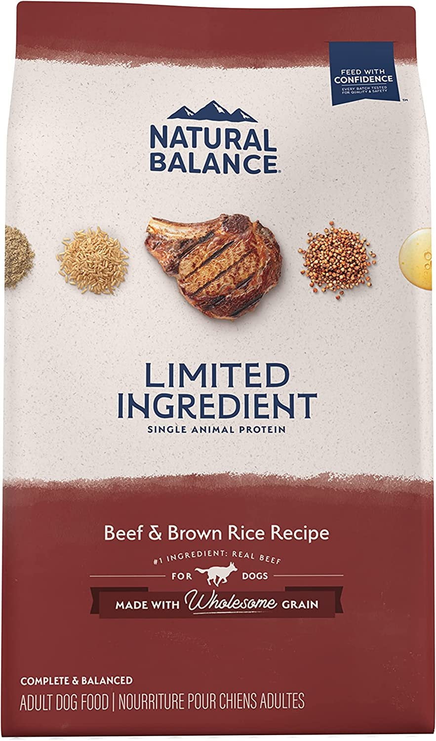 Natural Balance Limited Ingredient Adult Dry Dog Food with Healthy ...