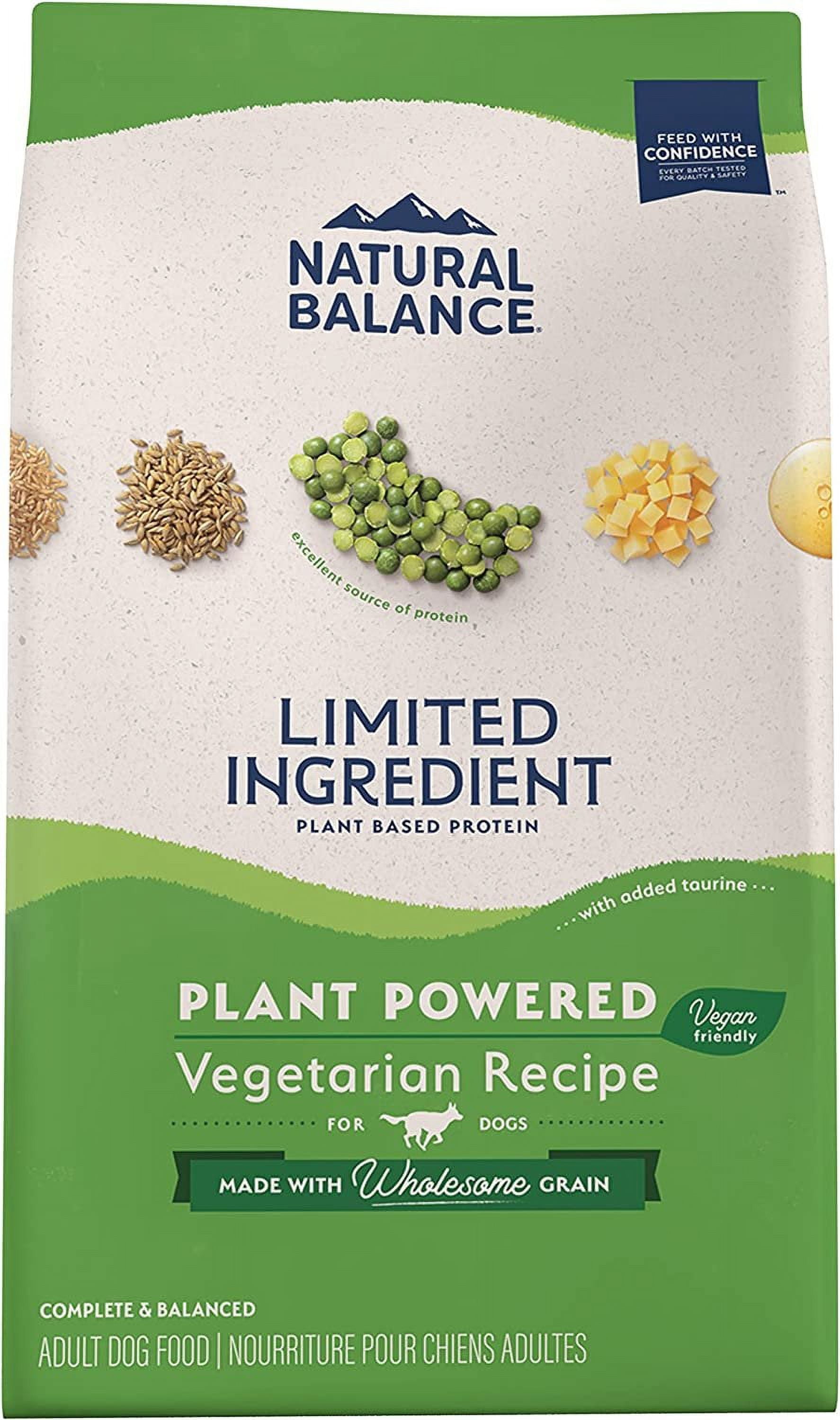 Natural Balance Limited Ingredient Adult Dry Dog Food with Vegan Plant ...