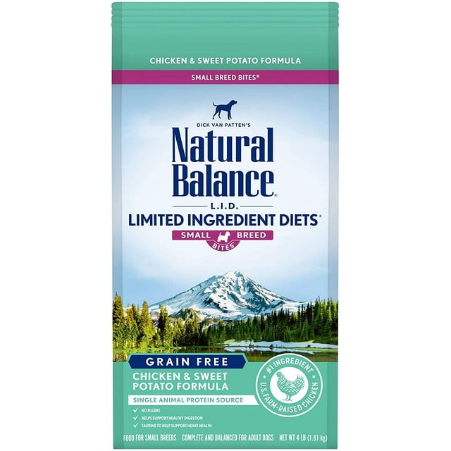 Natural Balance Pet Foods L.I.D. Small Breed Bites Dry Dog Food Chicken ...