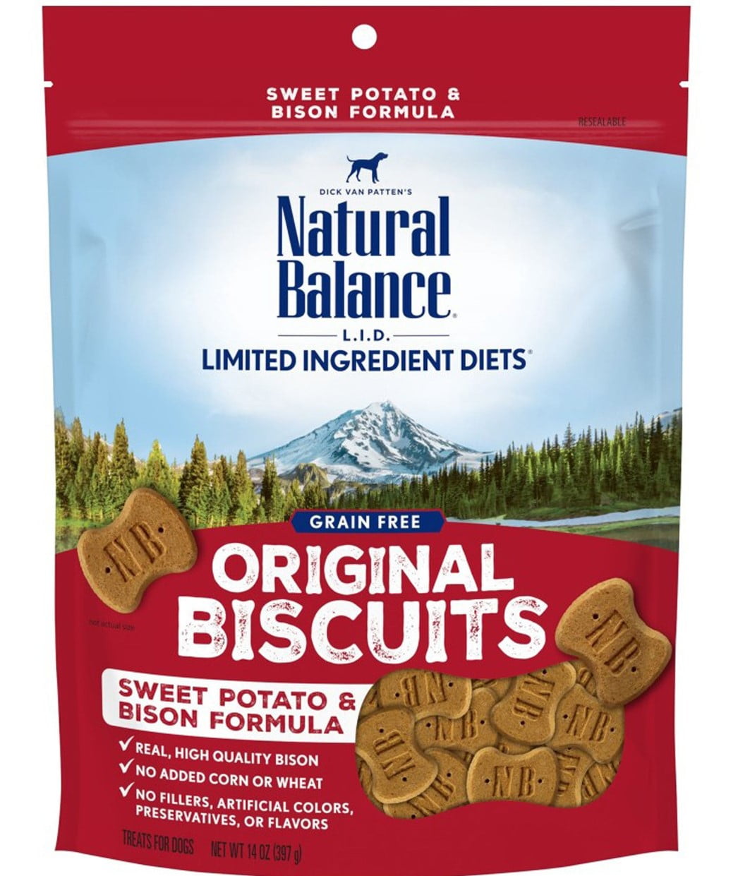 Natural Balance Dog Treats, Bison & Sweet Potato, 14 oz - Walmart.com