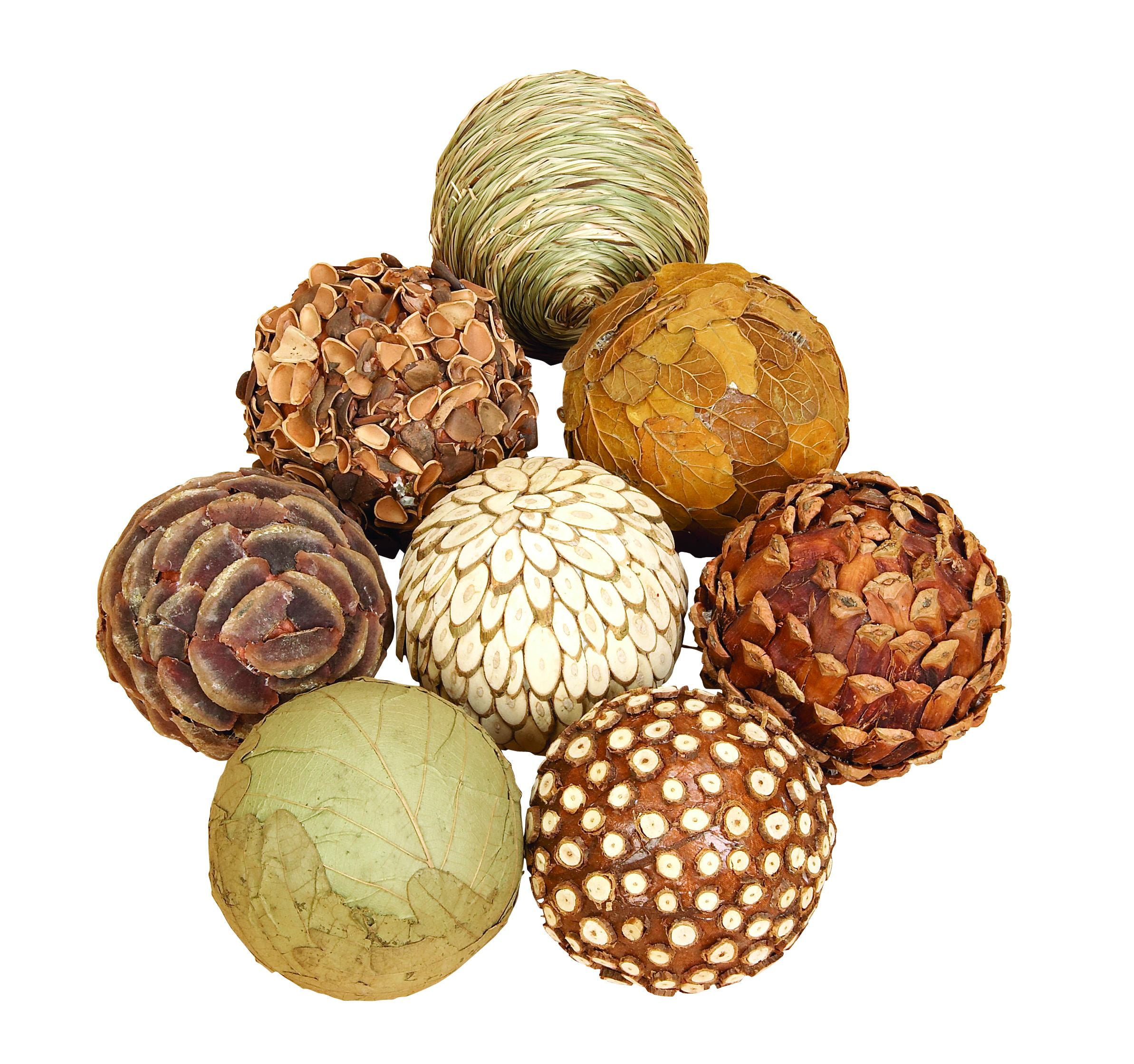 Natural Bamboo Ball Set Decorative - Walmart.com