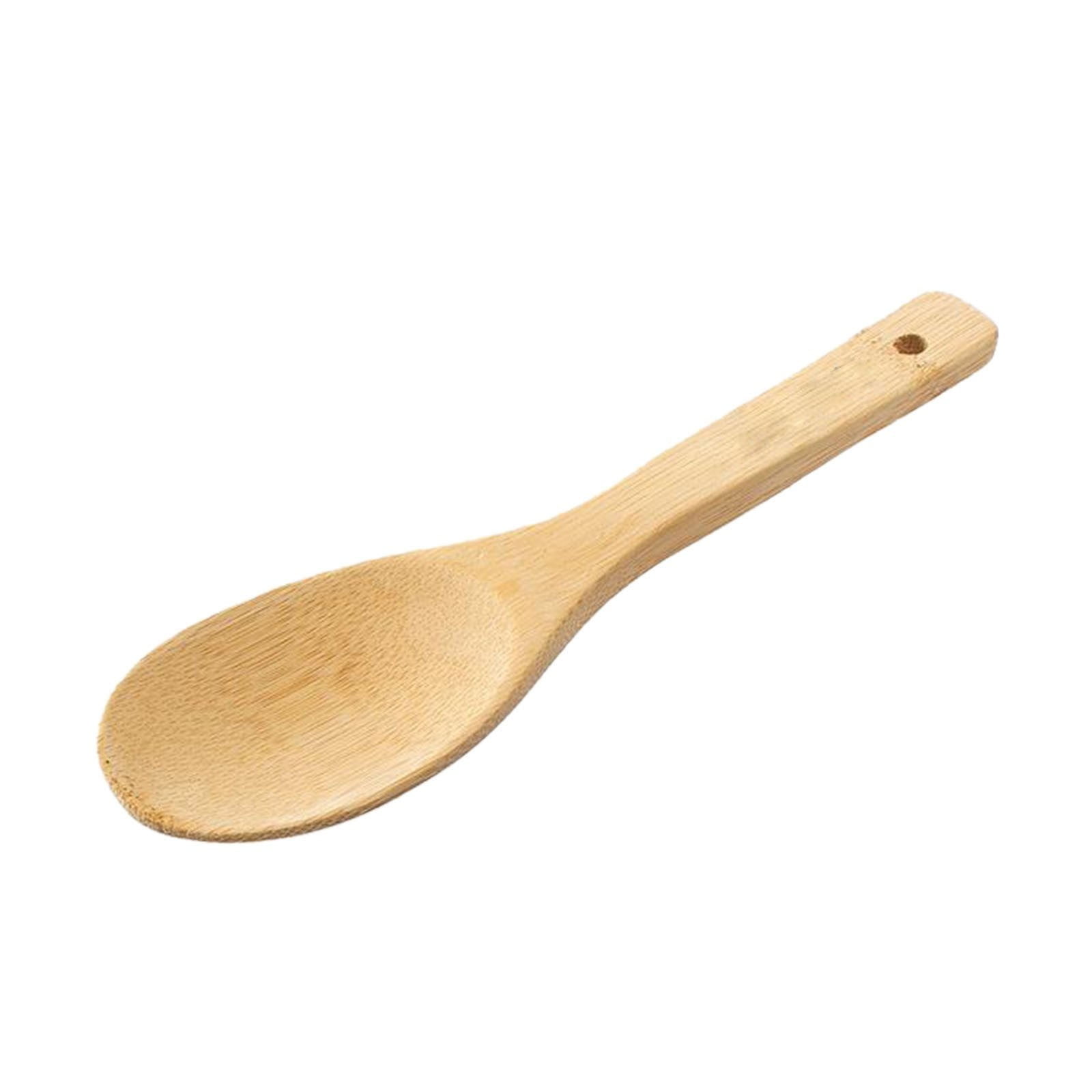 Natural Bamboo Cooking Spoon 9-Inch, Eco-Friendly Wooden Utensil for ...