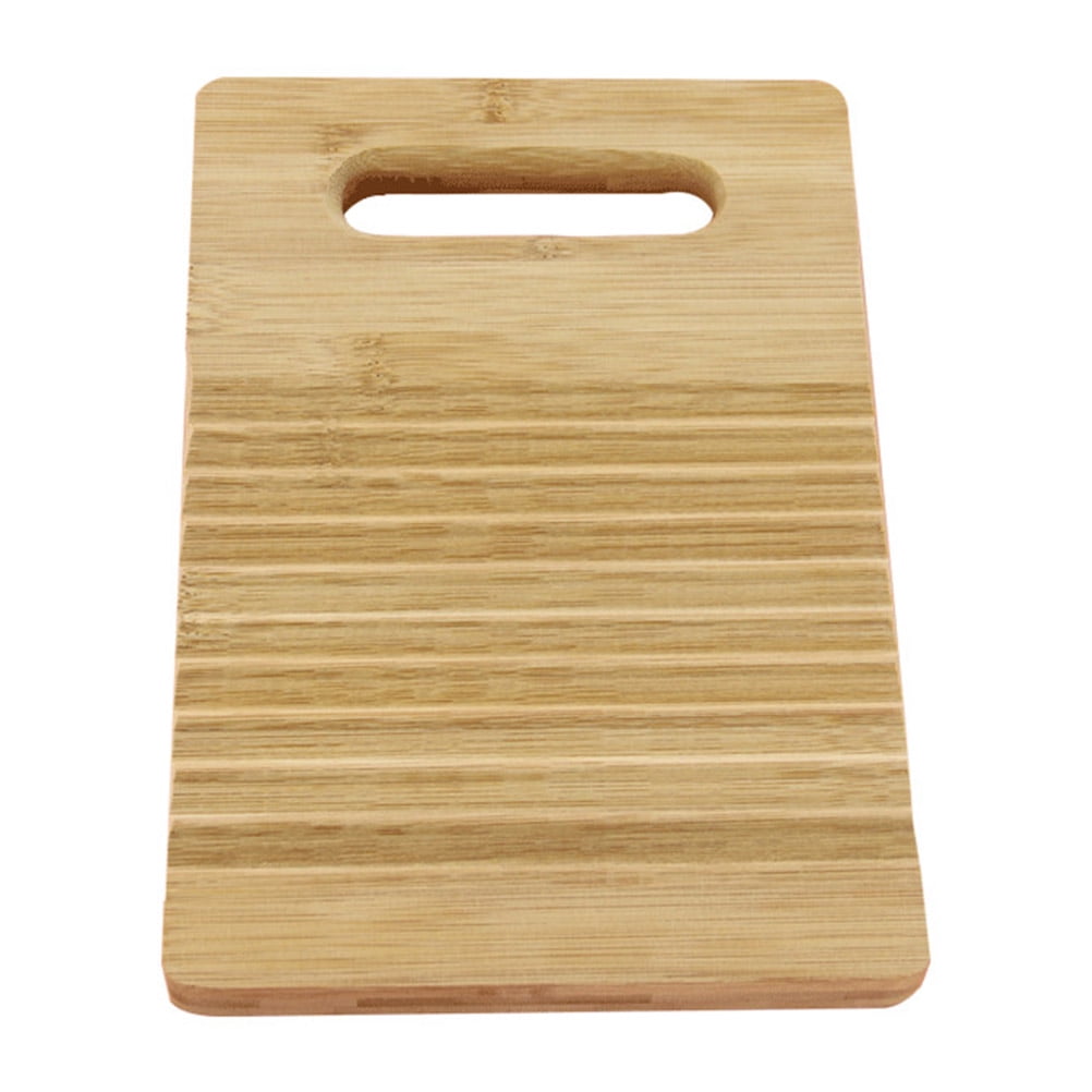 Eease Natural Bamboo Hand Washboard Small Wood Scrub Board for Laundry ...