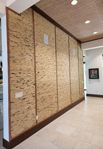 Natural Bamboo Paneling - Flexible Wall Cladding Panels for Living Room ...