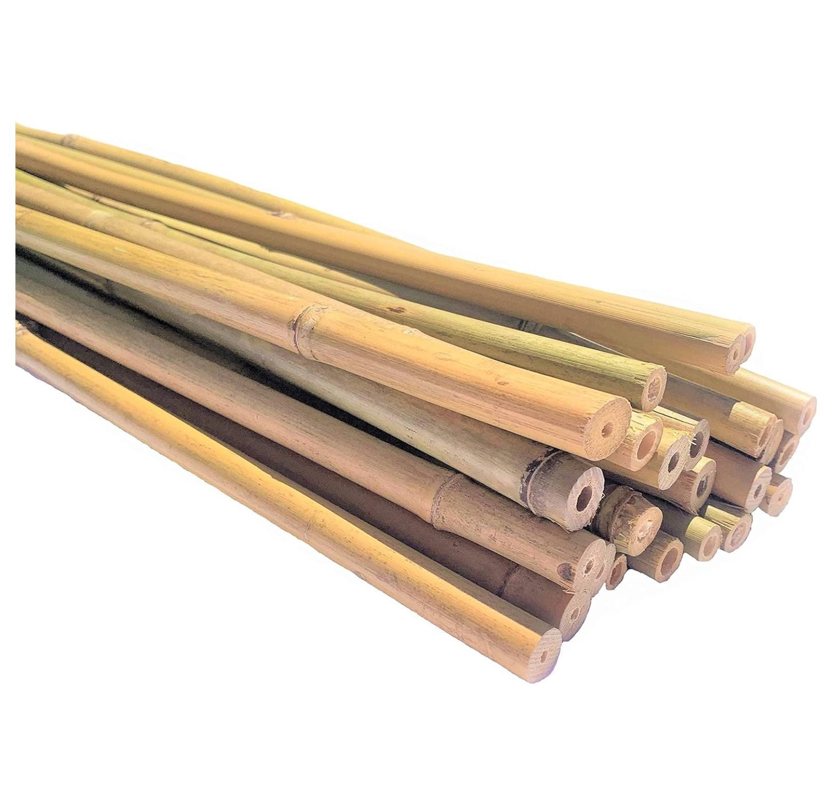 Natural Bamboo Poles, Eco-Friendly Plant Support Garden Stakes 5ft Long ...