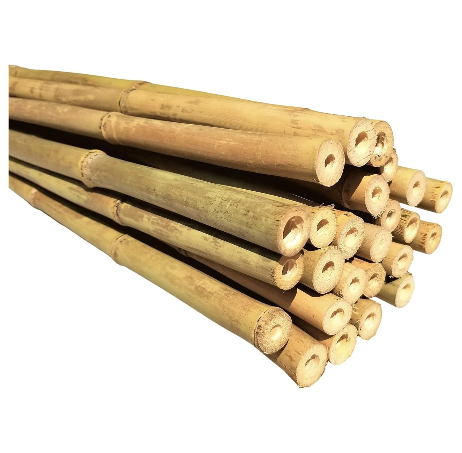 Natural Bamboo Poles, Eco-Friendly Plant Support Garden Stakes 6ft Long ...