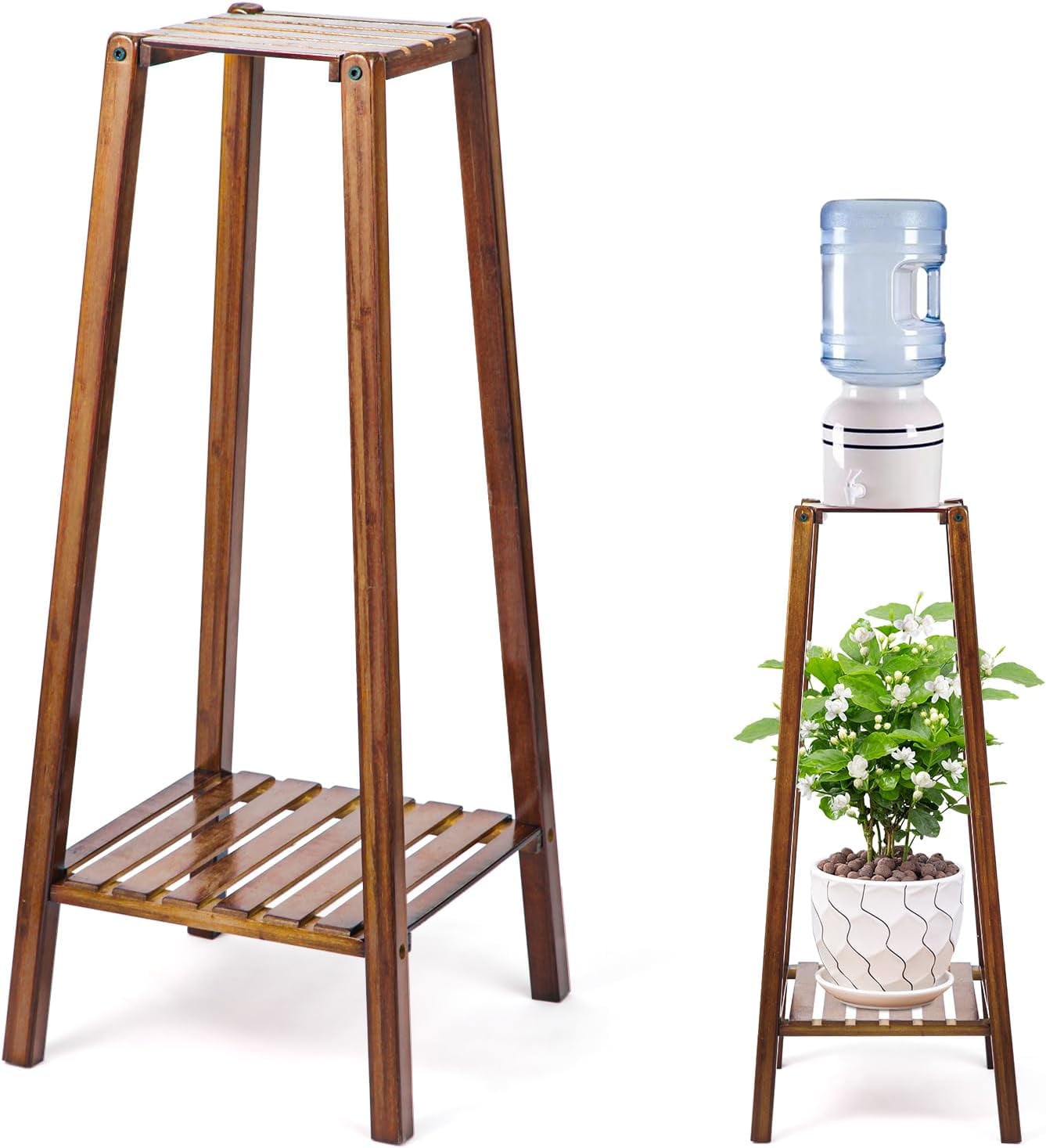 Natural Bamboo Water Dispenser Stand (30" Hight-8" Wide), New Upgrade 5 ...