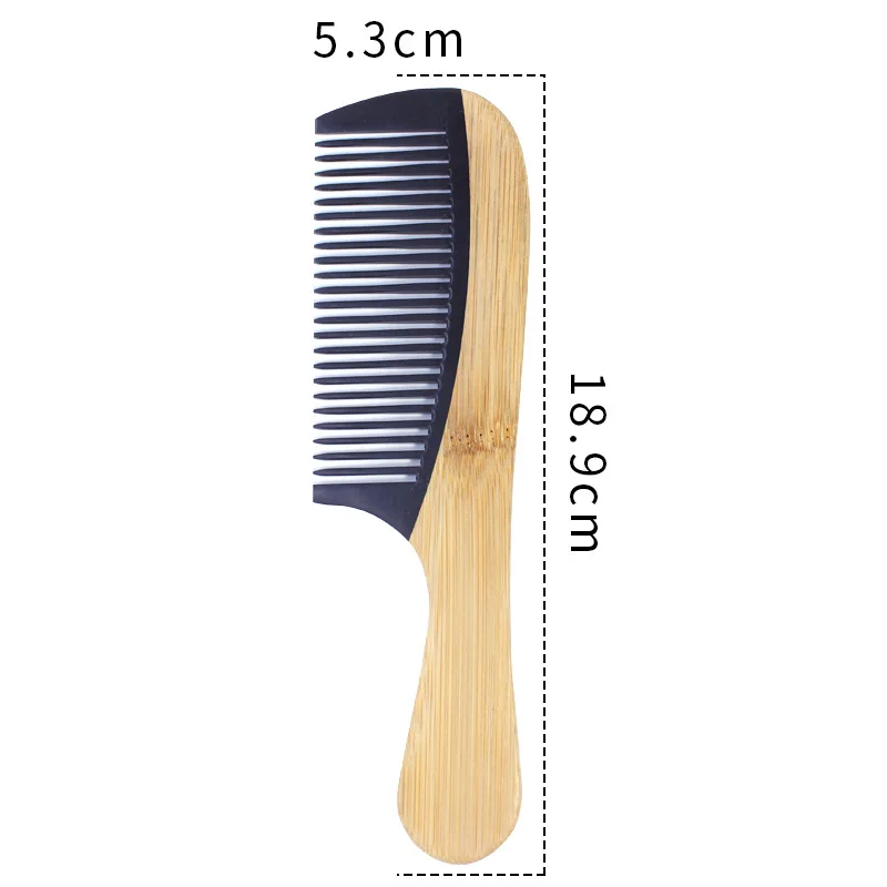 Natural Bamboo Wooden Tail Hair Combs Anti-Static Hairs Care Healthy ...