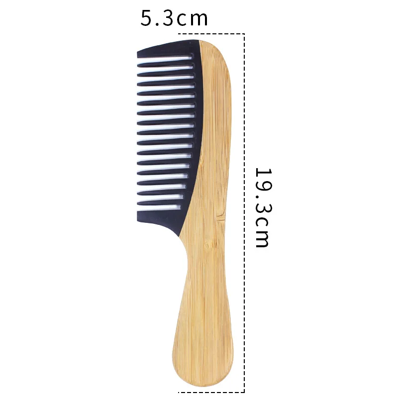 Natural Bamboo Wooden Tail Hair Combs Anti-Static Hairs Care Healthy ...