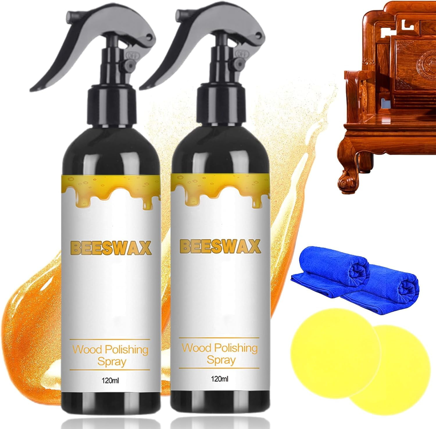 Natural Beeswax Care Spray & Restorer, Beeswax Spray Furniture Polish ...