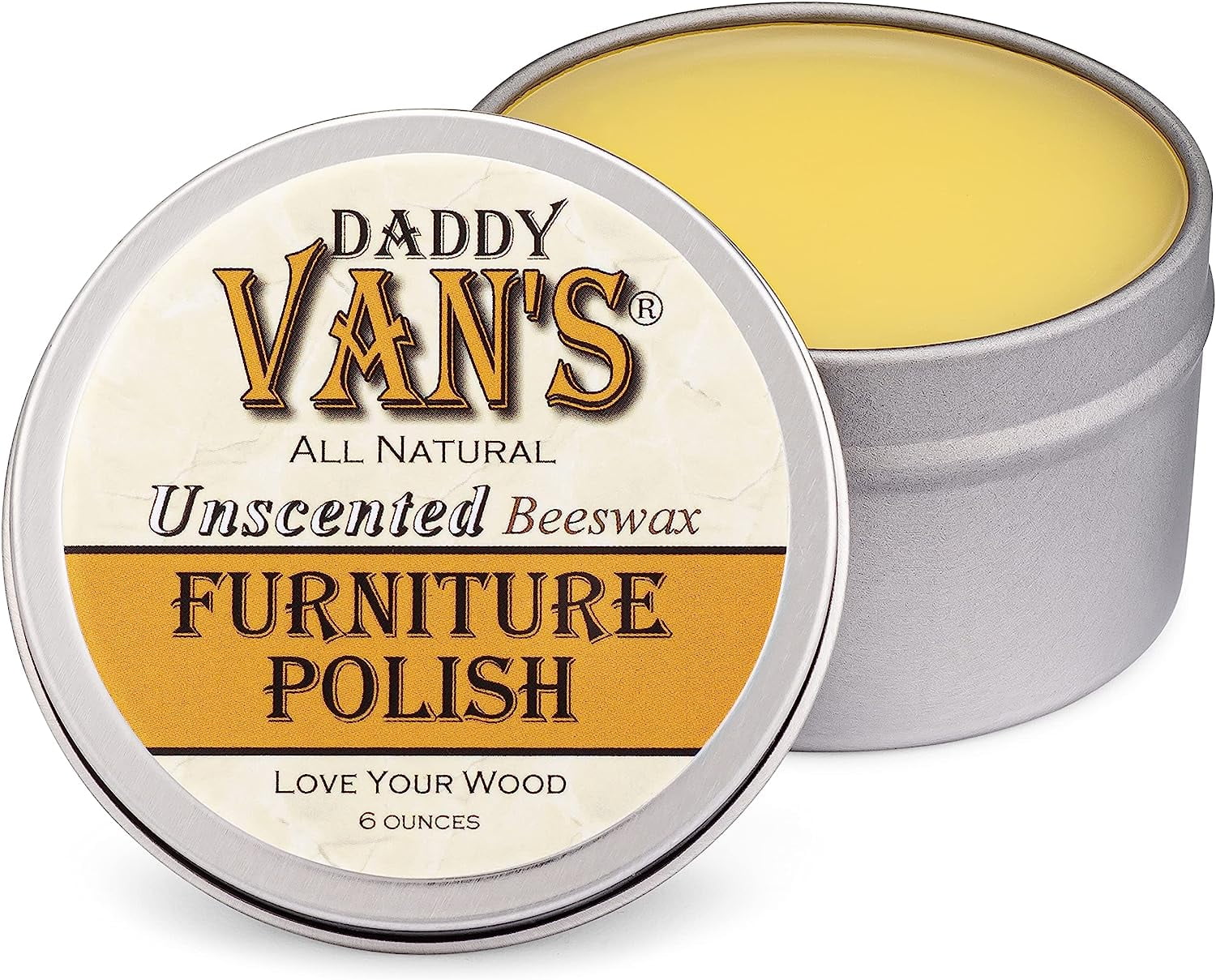 All Natural Beeswax Furniture Polish – Unscented, Food-Safe Wood Wax ...