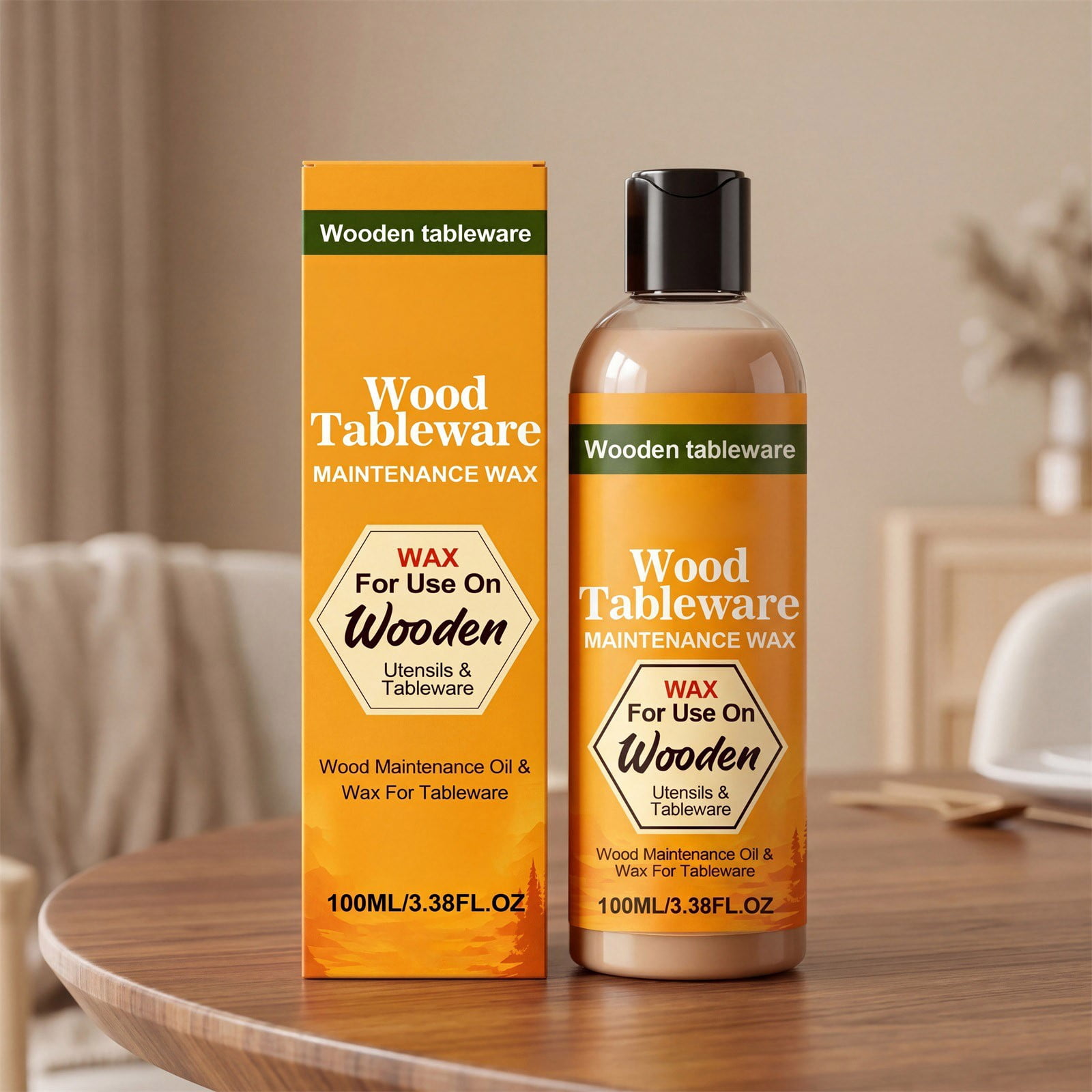 Natural Beeswax Wood Conditioner, Furniture Polish & Cleaner for ...