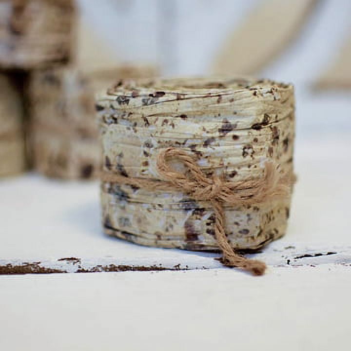 Natural Birch Bark Decorative Paper Ribbon Roll 2.5 inches x 6 feet ...