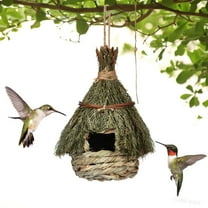 Navaris Small Bird Nesting Box - Wood Nest for Robin, Hummingbird ...