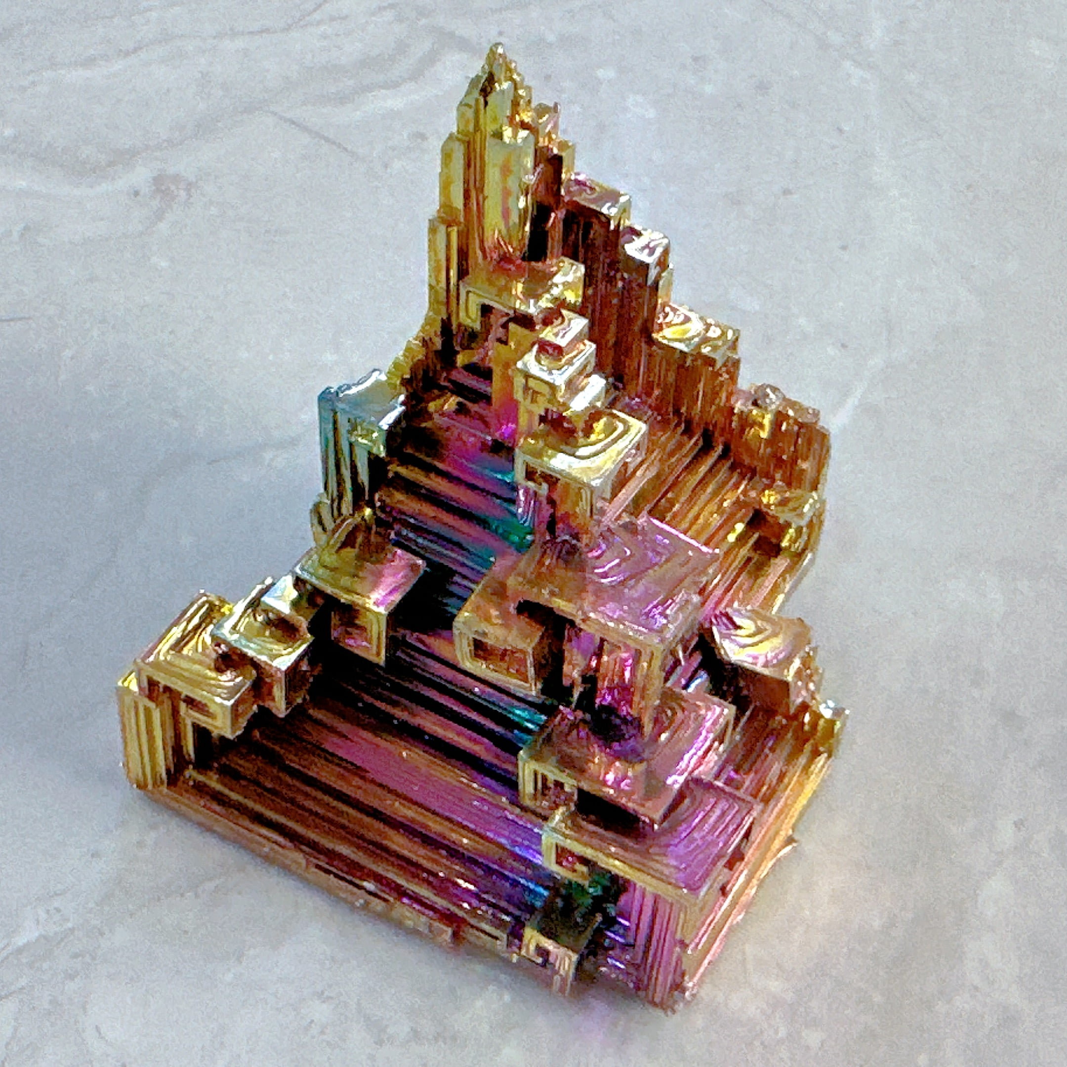 Natural Bismuth Ore,Rainbow Bismuth, Metal Crystal,Crystal Gifts ...