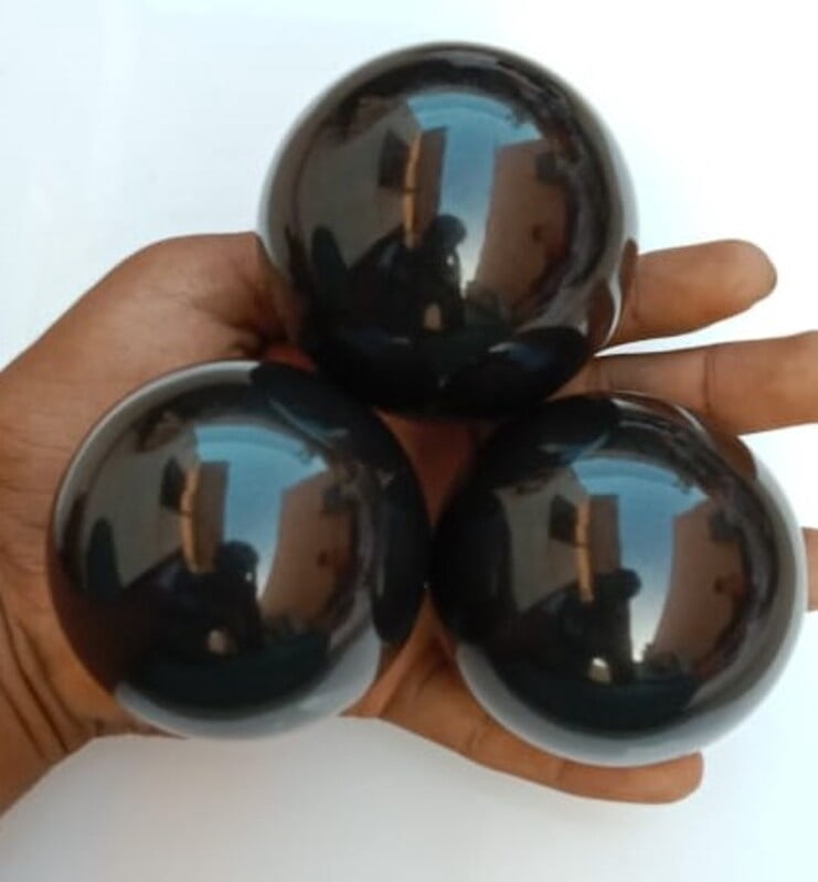 Natural Black Obsidian Crystal Sphere, Obsidian Ball, Obsidian Globe ...