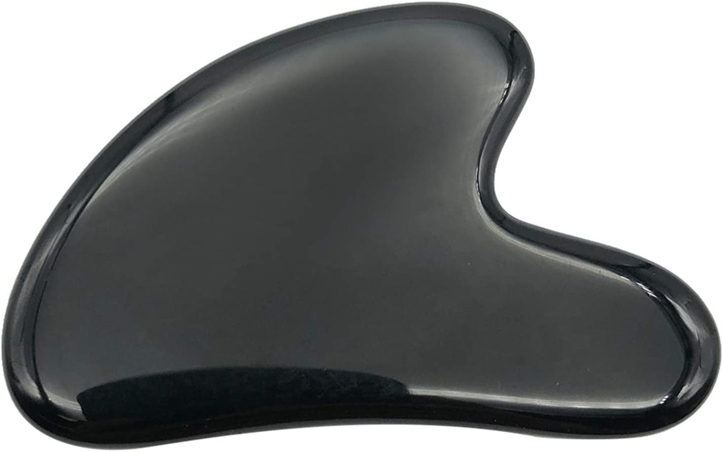 Natural Black Obsidian Gua Sha Massage Tool for Body Skin Facial ...