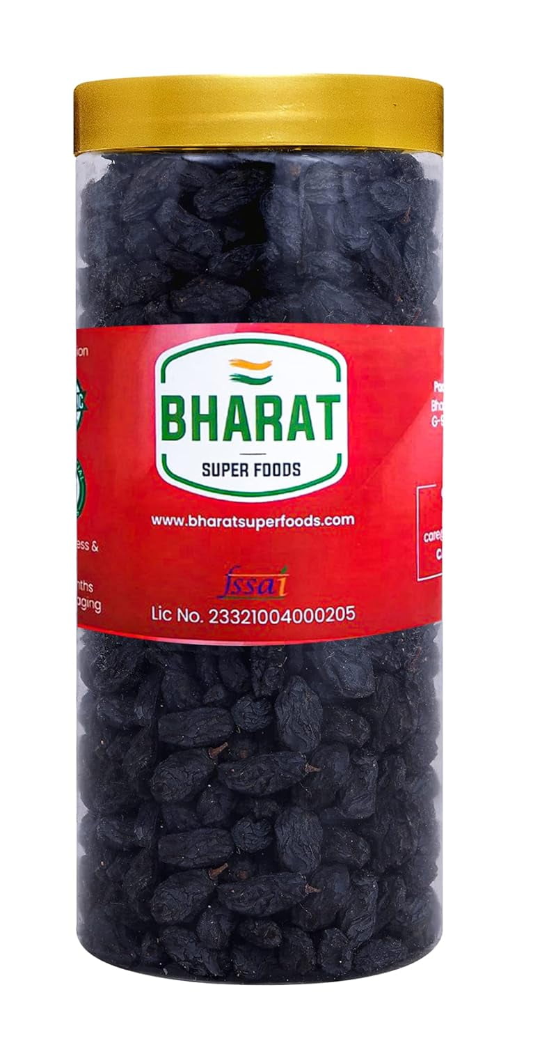 Natural Black Raisins Seedless By Bharat Super Foods 500gm, | Rich In ...