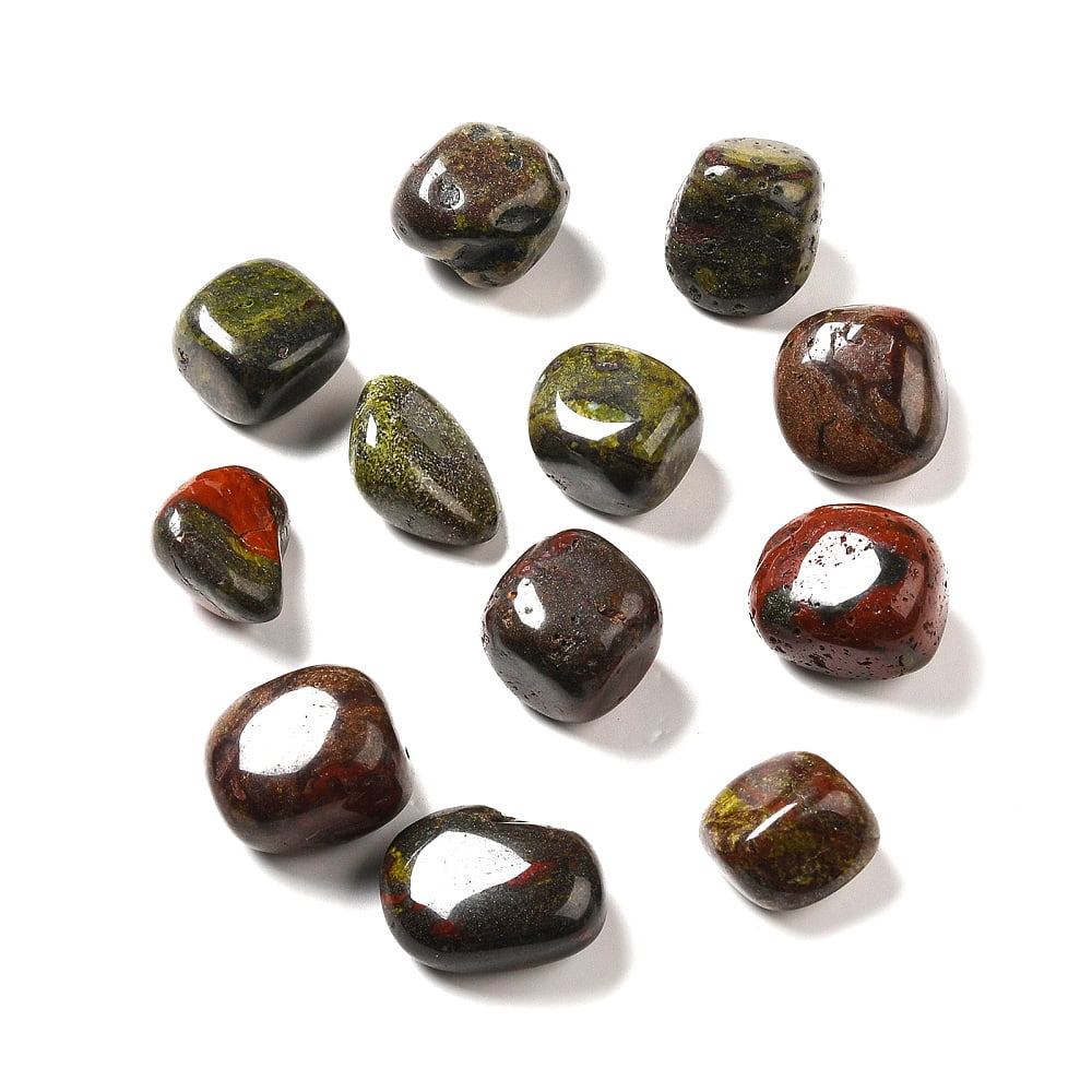 Natural Bloodstone Beads Tumbled Stone Healing Stones for Reiki Healing ...