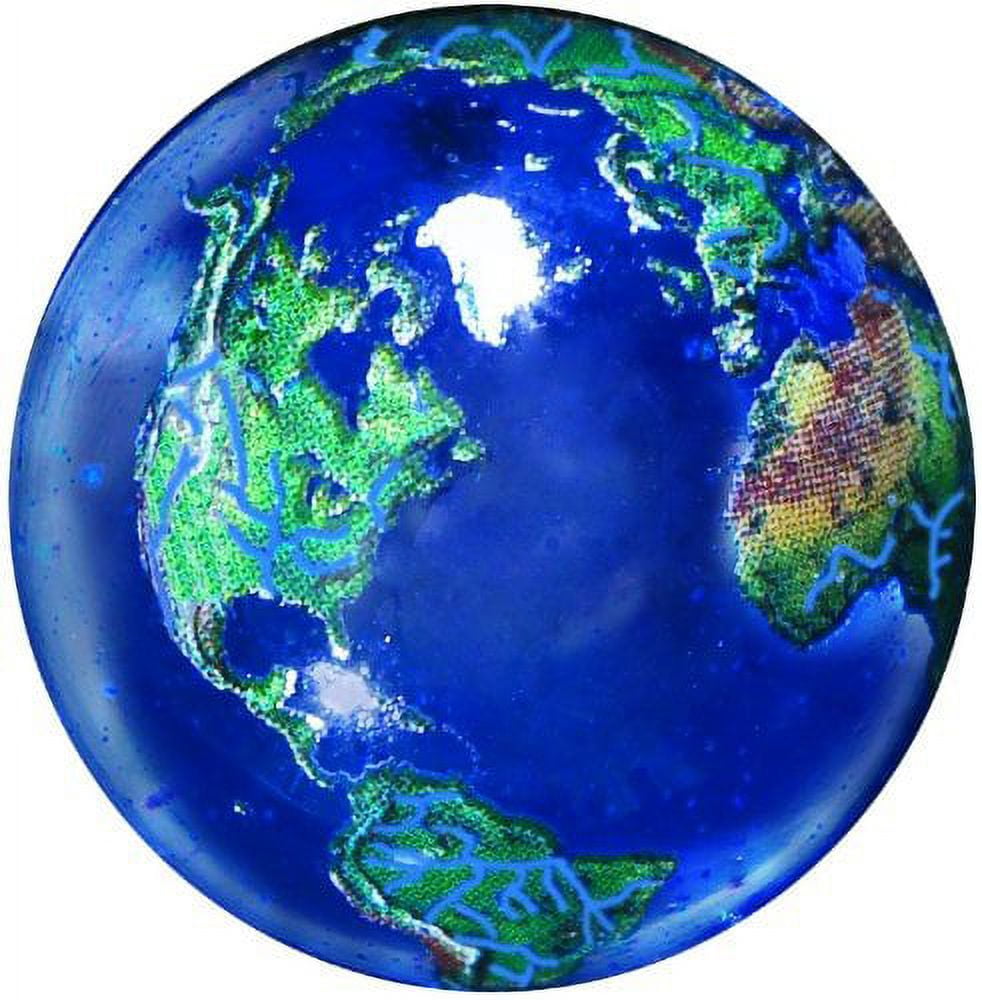 Natural Blue Earth Glass Marbles 22mm - Set of 3 w Stands, Set of 3 ...
