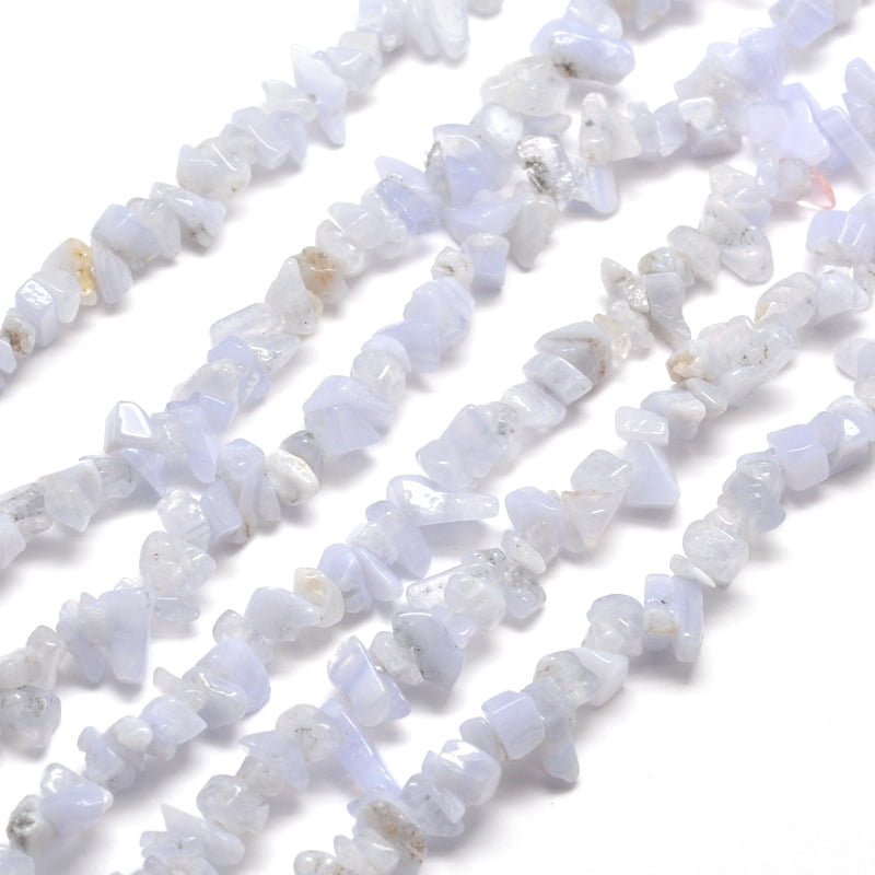Natural Blue Lace Agate Chips Beads Strands 5~8x5~8mm Hole: 1mm about ...