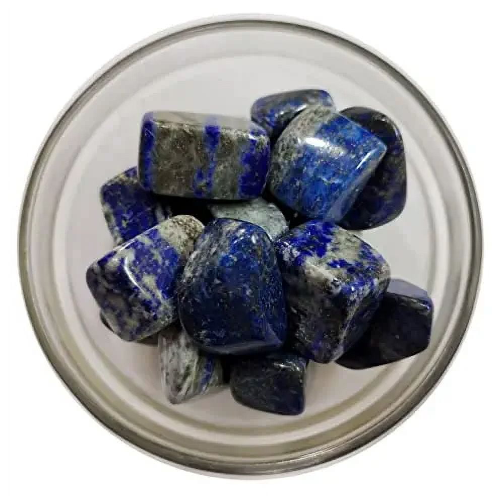 Natural Blue Lapis Lazuli Tumble Polished 100Gm Crystal 15-25Mm Stone Gemstone For Reiki Healing ...