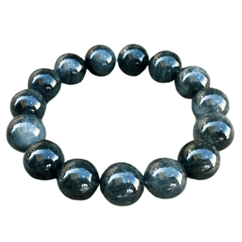 Natural Blue Rutile Quartz 12mm Round Shape Smooth Cut Beads ...