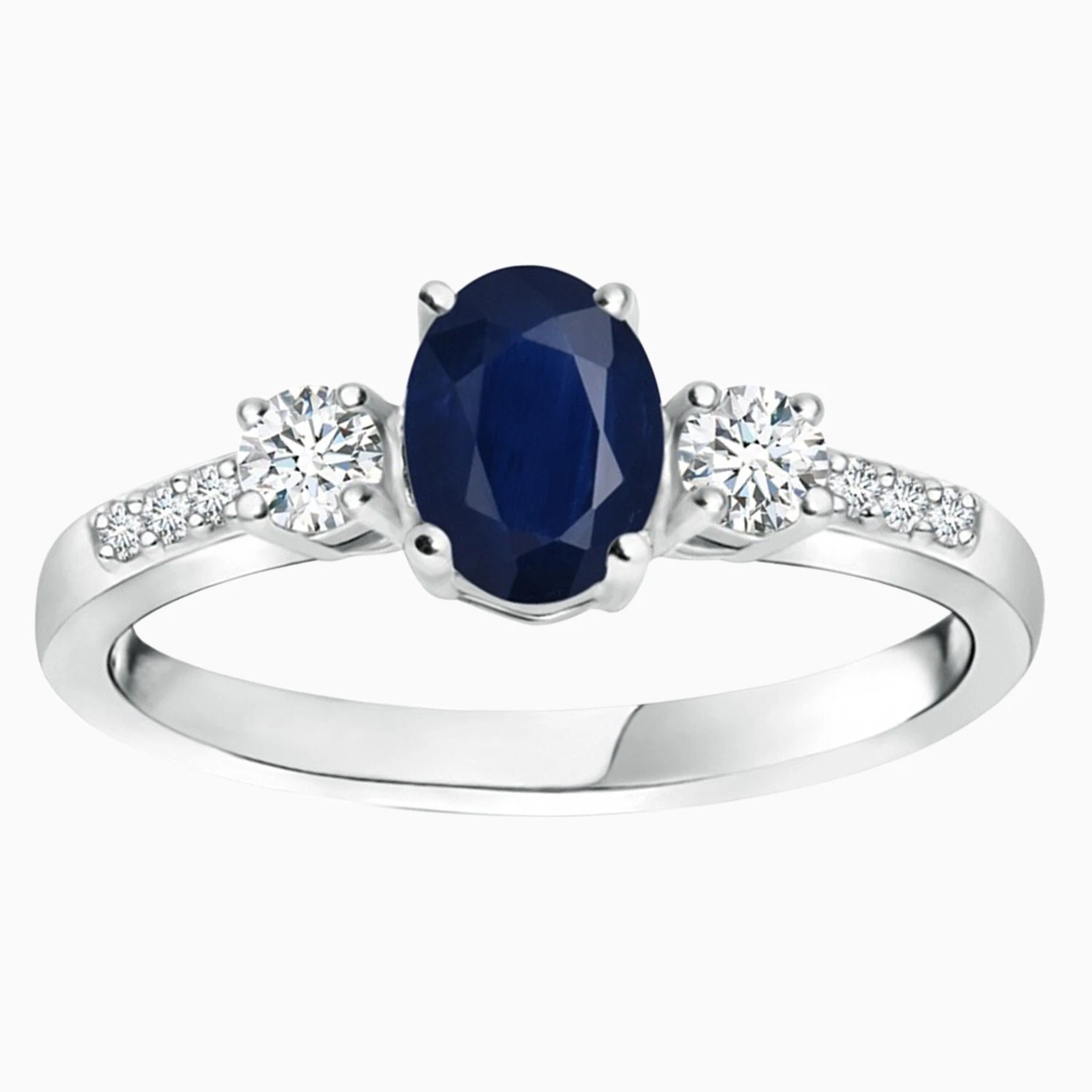 Natural Blue Sapphire (Neelam) Ring | 925 Sterling Silver Handmade ...