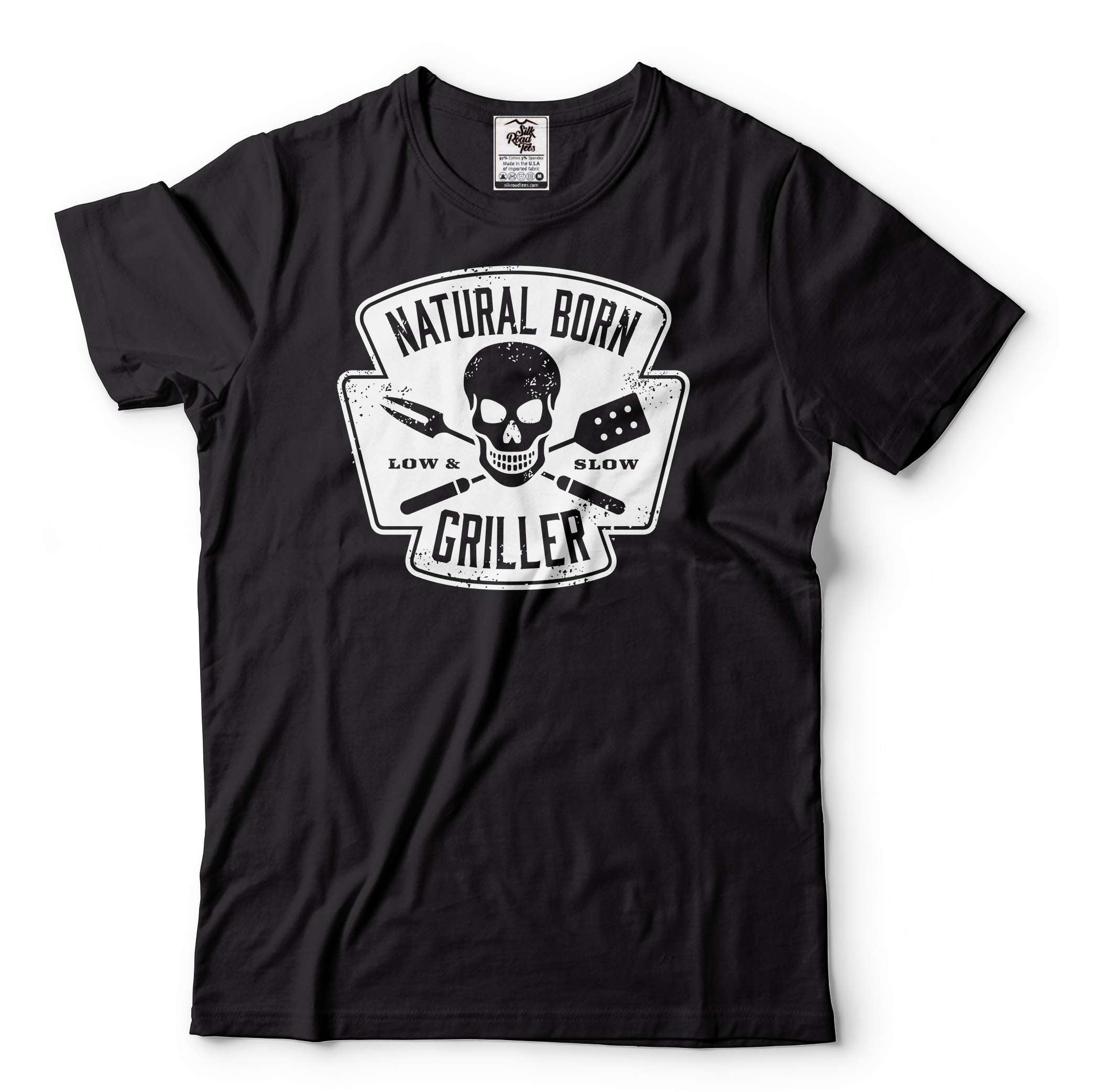 Natural Born Griller Shirt Grilling Gifts BBQ Shirt BBQ Chef Tee ...