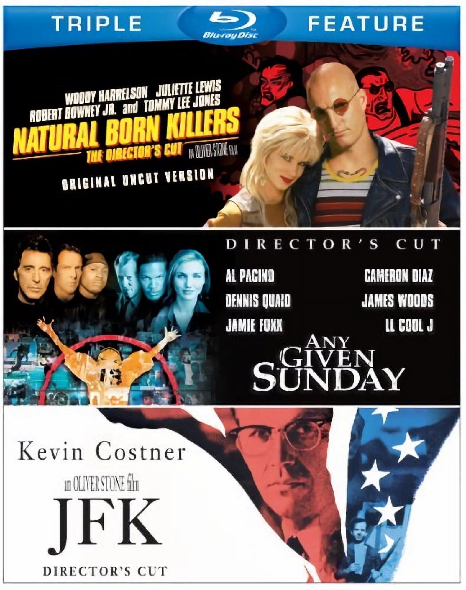 Natural Born Killers (Dir Cut) / Any Given Sunday / JFK (BD) (3FE) [Blu-ray] - Walmart.com